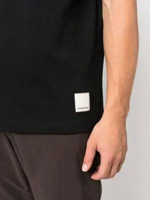 Emporio Armani Logo-patch Cotton T-shirt