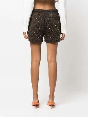 Moschino Logo-print Studded Shorts