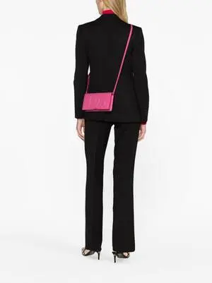 Dolce & Gabbana Dg-logo Leather Phone Bag - Pink
