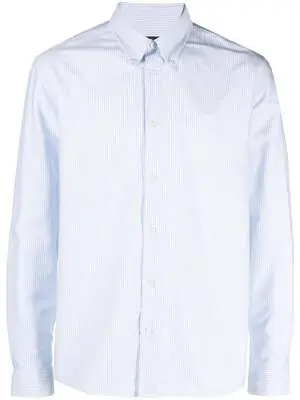 A.p.c. Striped Cotton Shirt - Blue