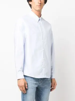 A.p.c. Striped Cotton Shirt - Blue