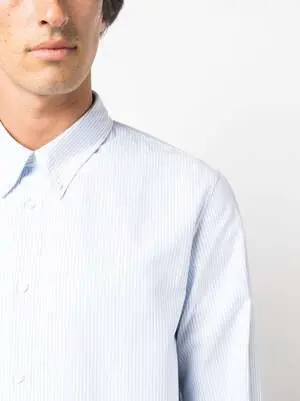 A.p.c. Striped Cotton Shirt - Blue