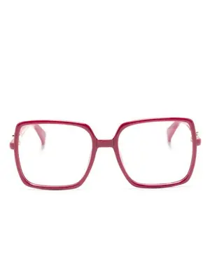 Max Mara Logo-plaque Square-frame Glasses