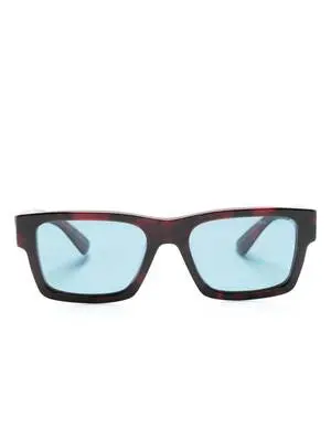 Prada Rectangle-frame Sunglasses - Red