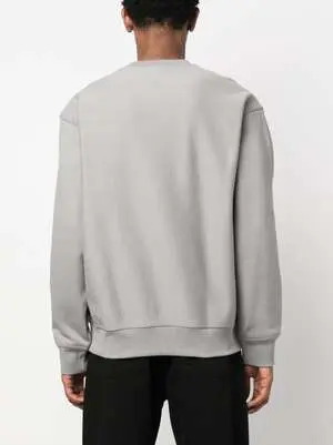 Carhartt Work In Progress Cotton Sweatshirt With Embroidered Logo - Grey