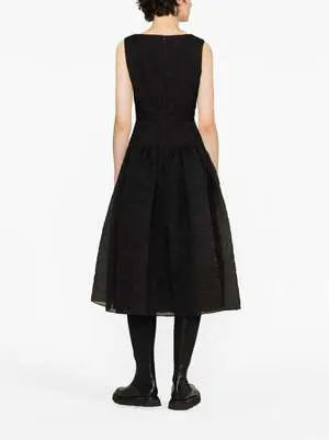 Erdem Crinkled-effect Silk Dress