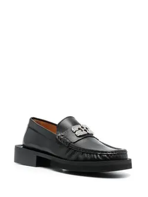 GANNI 30mm Logo-plaque Loafers