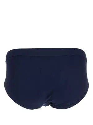 Dolce & Gabbana Logo-plaque Swim Trunks - Blue