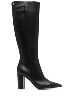GIANVITO ROSSI 90mm Point-toe Leather Boots