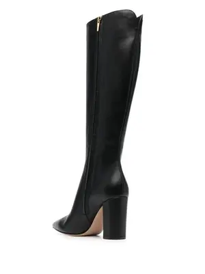 GIANVITO ROSSI 90mm Point-toe Leather Boots