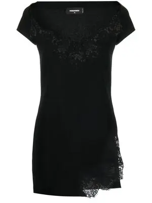 Dsquared2 Lace-detail Minidress - Black