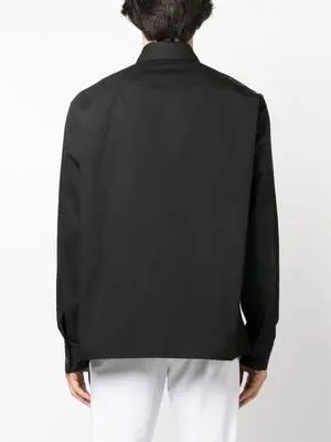 Balmain Logo-patch Cotton Shirt