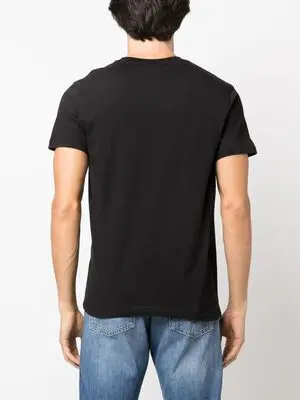 Versace Logo-print Short-sleeved T-shirt - Black