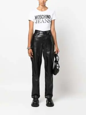 Moschino Logo Print Cotton T-shirt