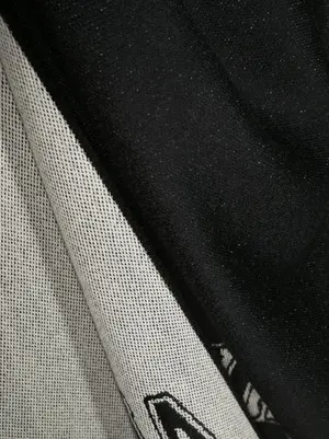 Alexander McQueen Intarsia-knit Logo Wool Scarf
