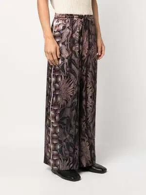 PIERRE-LOUIS MASCIA Kamut Silk Trousers - Brown