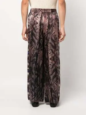 PIERRE-LOUIS MASCIA Kamut Silk Trousers - Brown