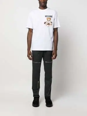 Moschino Slim-fit Zipped-pockets Trousers