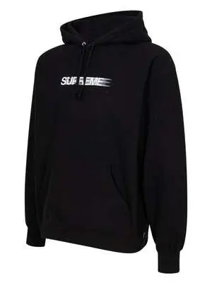 Supreme Motion Logo-Print Hoodie - Black | Editorialist