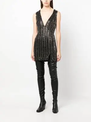 Patrizia Pepe Sequin-embellished Minidress