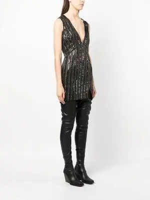 Patrizia Pepe Sequin-embellished Minidress