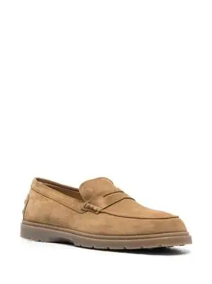 TOD'S Ibrido Tonal-stitching Loafers - Brown