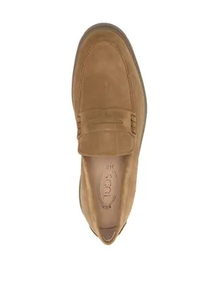 TOD'S Ibrido Tonal-stitching Loafers - Brown