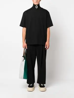 Studio Nicholson Crew-neck Cotton T-shirt - Black
