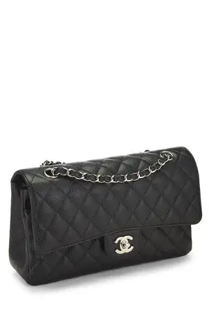 Chanel Quilted Caviar Classic Double Flap Bag