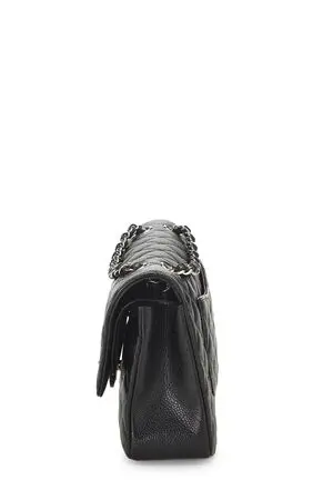 Chanel Quilted Caviar Classic Double Flap Medium - Black