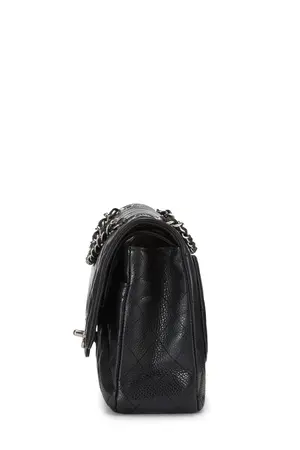 Chanel Quilted Caviar Classic Double Flap Medium - Black