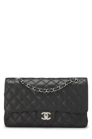 CHANEL Quilted Caviar Classic Double Flap Bag