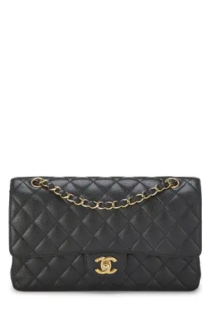 Chanel Quilted Caviar Classic Double Flap Bag - Black