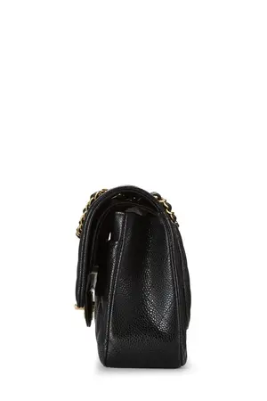 Chanel Quilted Caviar Classic Double Flap Bag - Black