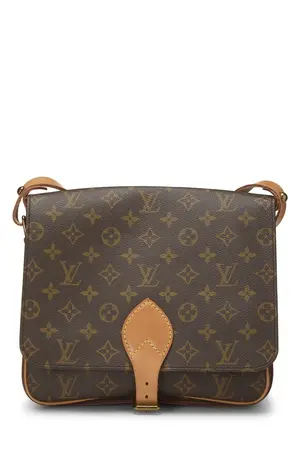 LOUIS VUITTON Monogram Canvas Cartouchiere Bag - Brown