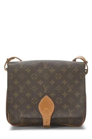 LOUIS VUITTON Monogram Canvas Cartouchiere Bag - Brown