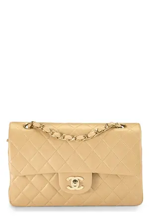 CHANEL Quilted Lambskin Classic Double Flap Small