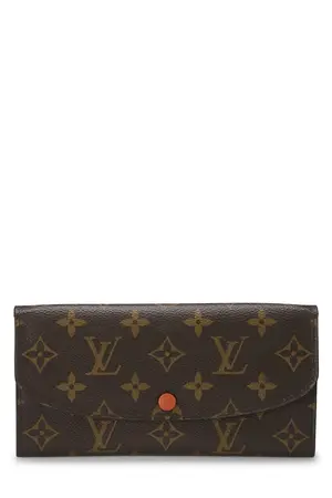 LOUIS VUITTON Monogram Canvas Emilie Wallet - Orange