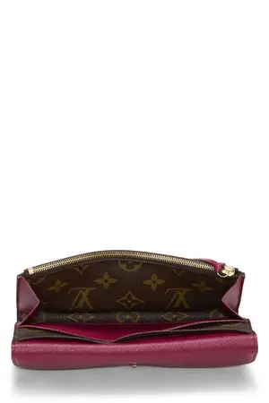 LOUIS VUITTON Monogram Canvas Emilie Wallet - Pink