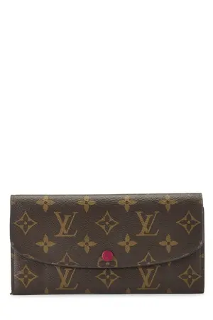 LOUIS VUITTON Monogram Canvas Emilie Wallet - Purple