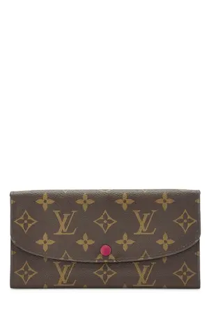 LOUIS VUITTON Monogram Canvas Emilie Wallet - Red