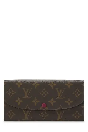 LOUIS VUITTON Monogram Canvas Emilie Wallet - Red
