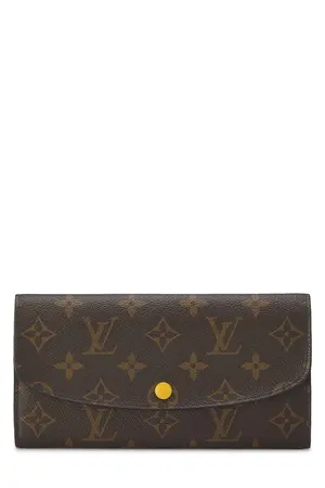 LOUIS VUITTON Monogram Canvas Emilie Wallet - Yellow