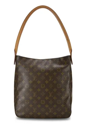 LOUIS VUITTON Monogram Canvas Looping Shoulder Bag - Brown