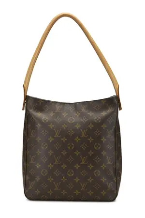 LOUIS VUITTON Monogram Canvas Looping Shoulder Bag - Brown