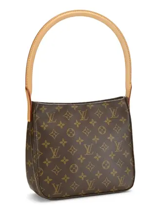 LOUIS VUITTON Monogram Canvas Looping Shoulder Bag - Brown
