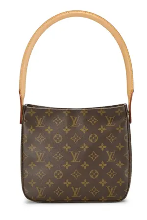 LOUIS VUITTON Monogram Canvas Looping Shoulder Bag - Brown