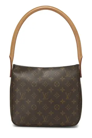 LOUIS VUITTON Monogram Canvas Looping Shoulder Bag - Brown