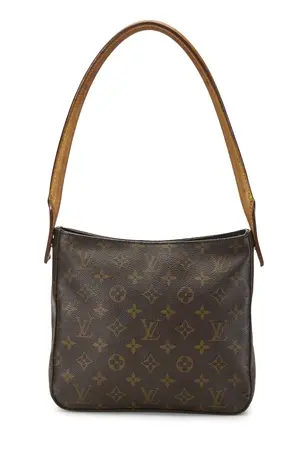 LOUIS VUITTON Monogram Canvas Looping Shoulder Bag - Brown