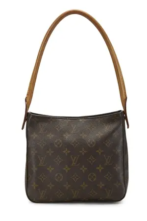 LOUIS VUITTON Monogram Canvas Looping Shoulder Bag - Brown